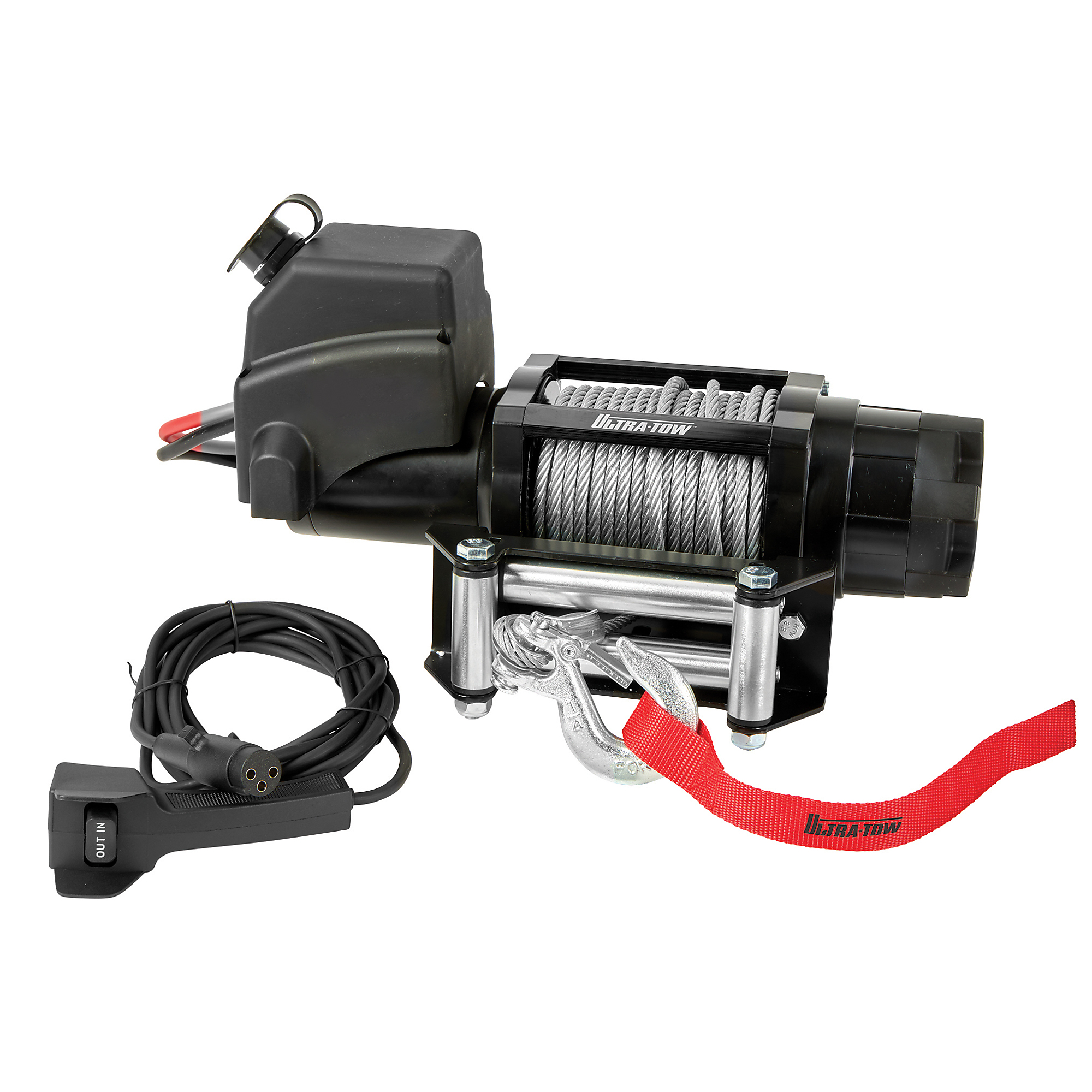 Ultra-Tow 12 Volt DC-Powered ATV/UTV Winch, 6000-Lb. Capacity, Galvanized Wire Rope, Model ...
